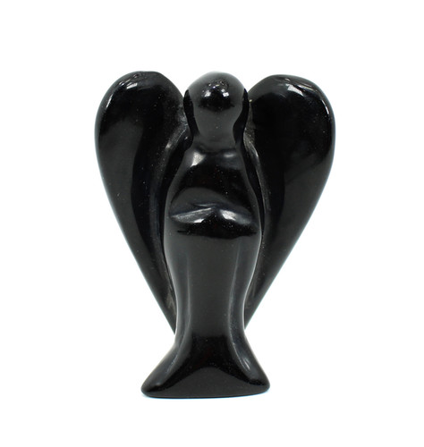 Obsidian Guardian Angel 3 inch | The Crystal Shop