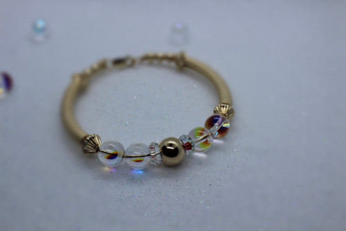 Cylinder Gold Bangle | Peb Fergie LLC