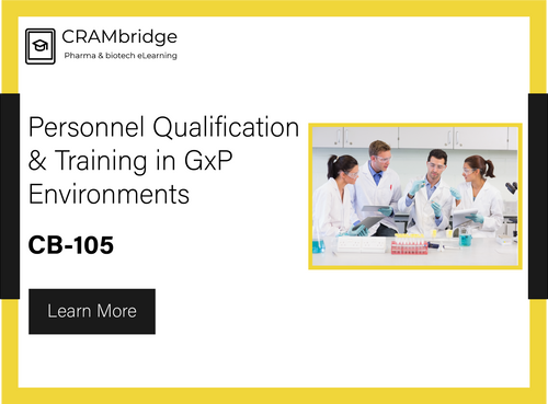 Personnel Qualification and training in GxP environments | CRAMbridge