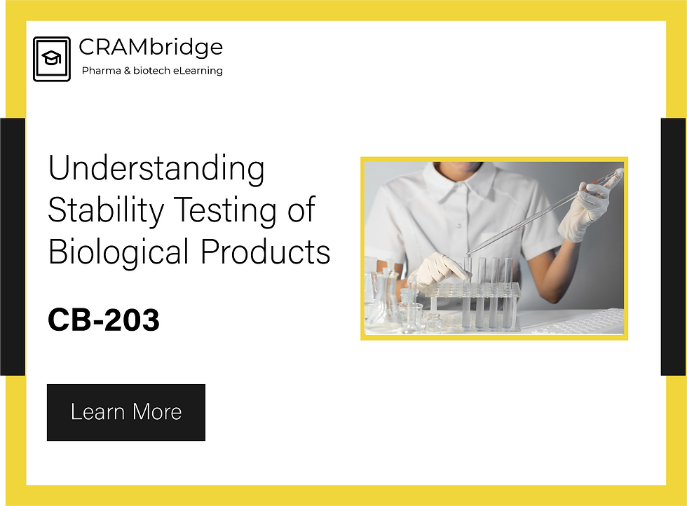 Understanding Stability Testing of Biological Products | CRAMbridge