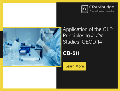 Application of the Principles of GLP to in vitro Studies : OECD 14 ...