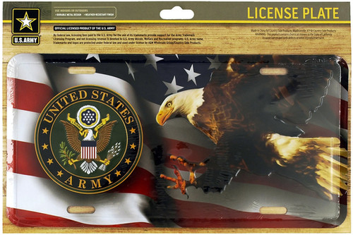 U.S Army License Plate SKU 7020 | militarywholesale