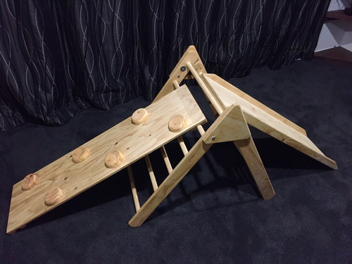 Pikler Triangle Ramp and Wall/Slide Combo | HSU Products