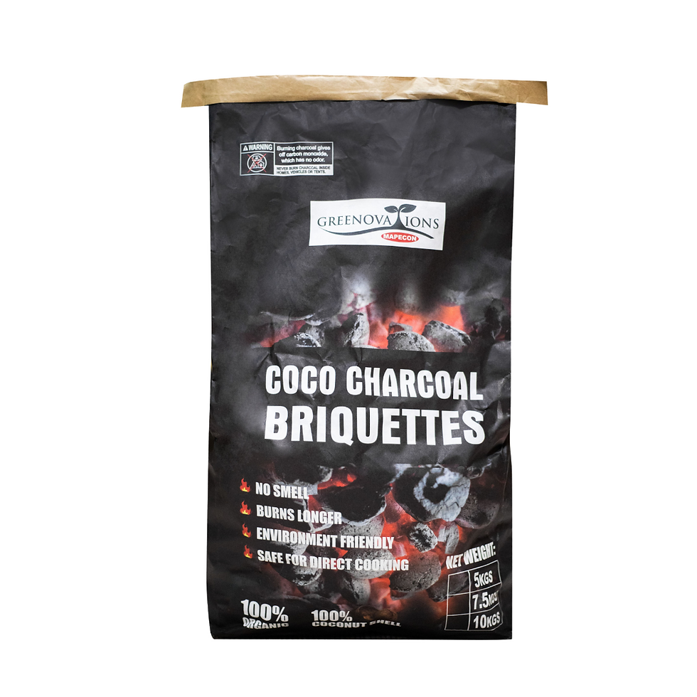 Coco Charcoal Briquettes 5 KG | greenovations