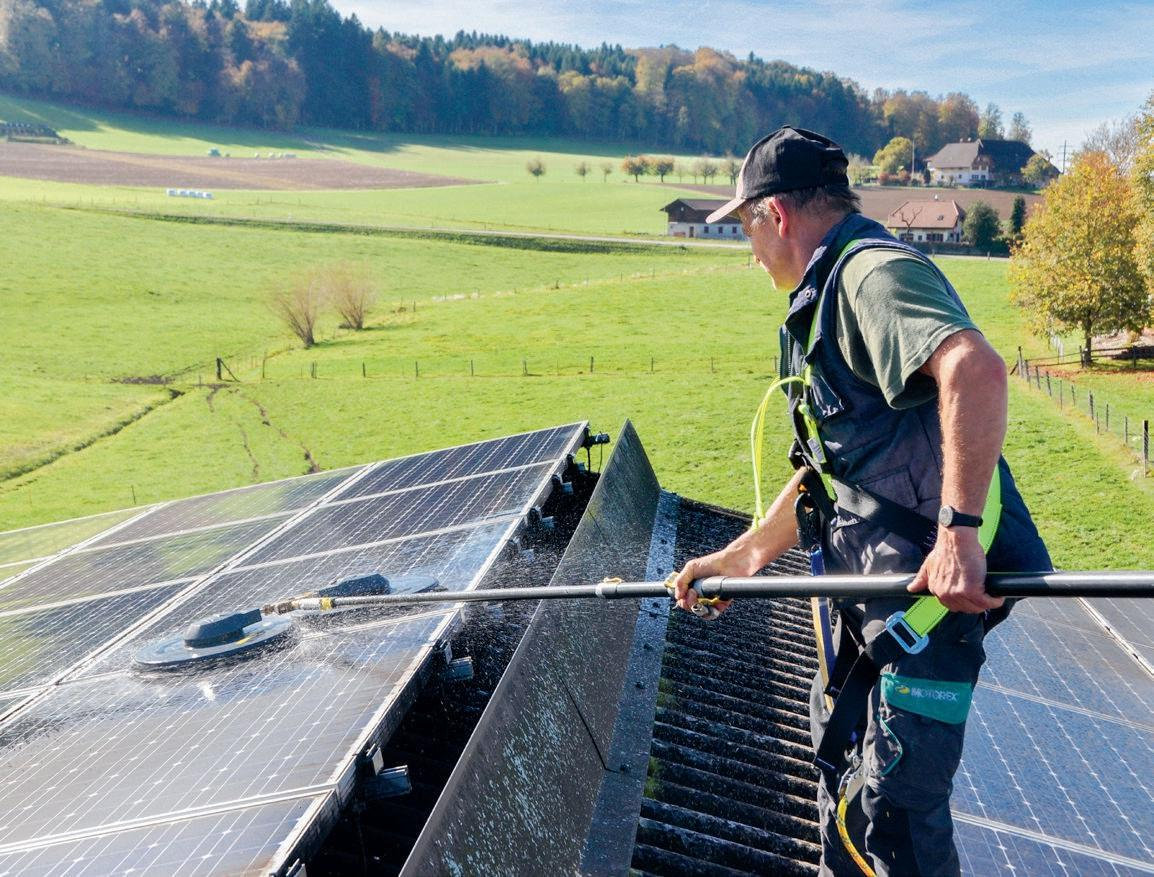 Escova iSolar 400 e iSolar 800 Escova Rotativa Para Limpar Placa Solar