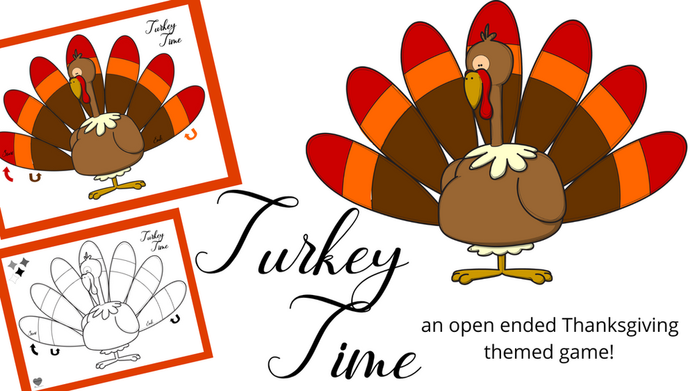 Turkey Time - an open-ended Thanksgiving Themed game (Freebie!)