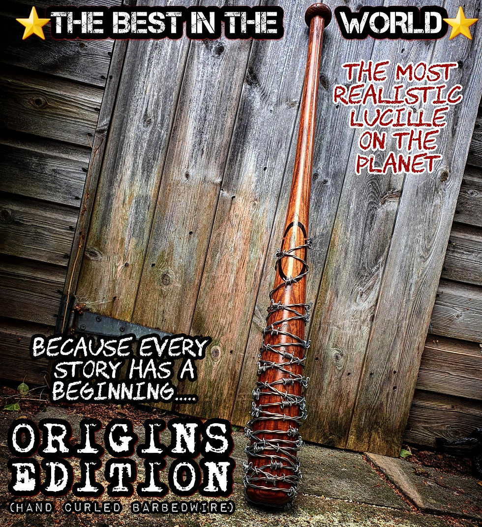 ⭐ORIGINS EDITION⭐ REAL HAND CURLED BARBED WIRE | Lucille The Bat