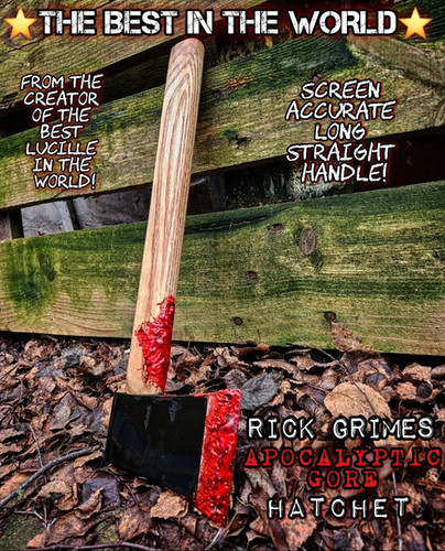 ⭐RICK GRIMES HATCHET⭐ (APOCALYPTIC GORE VERSION) | Lucille The Bat