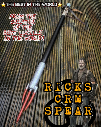 ⭐RICK GRIMES CRM SPEAR⭐ LUCILLE BAT, THE WALKING DEAD (real metal ...