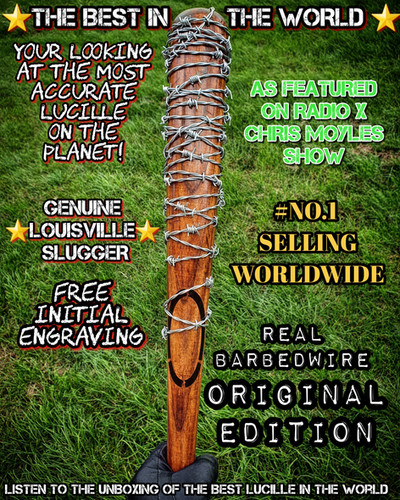 ⭐ORIGINAL EDITION LUCILLE BAT⭐ REAL BARBED WIRE! | Lucille The Bat