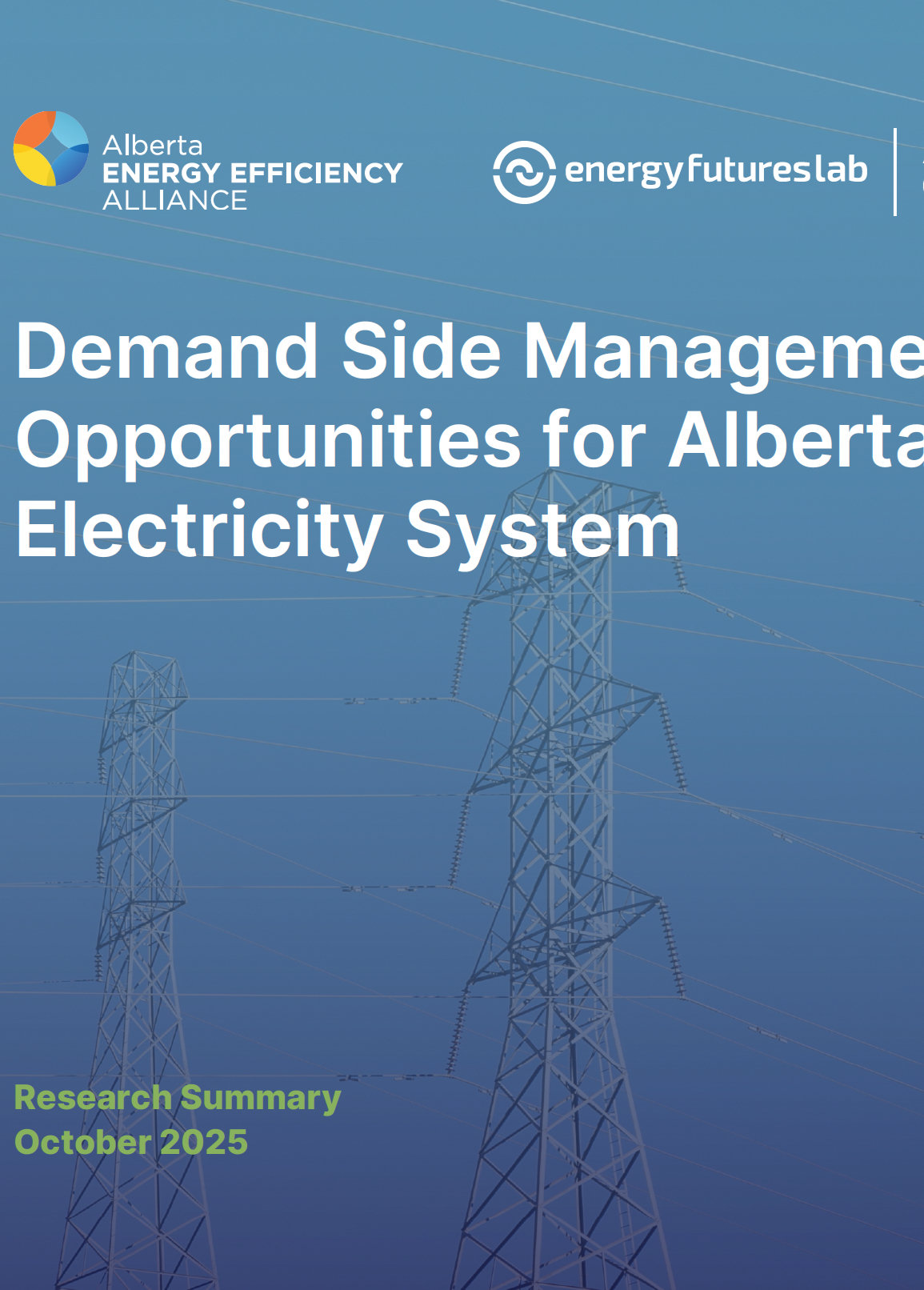 Demand Side Management Opportunities for Alberta’s Electricity System ...