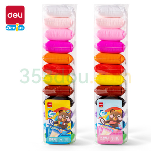 PATE A MODELER AVEC SAC DE 12 COULEURS 8G GENIUS | Chebaani