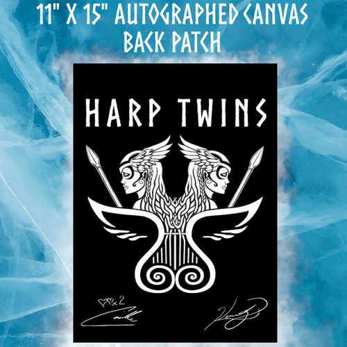 Twin Valkyries back patch | harptwins.com
