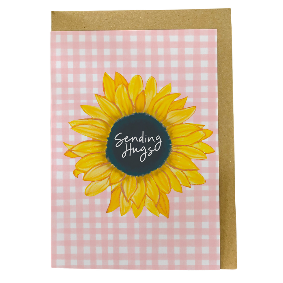 Sending Hugs Sunflower Card | Molly Designs