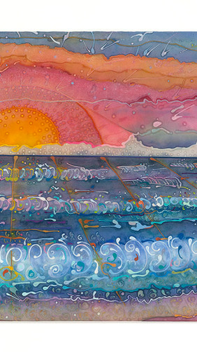 Anne Hanley Art | Watercolor Hot Wax Rice Paper