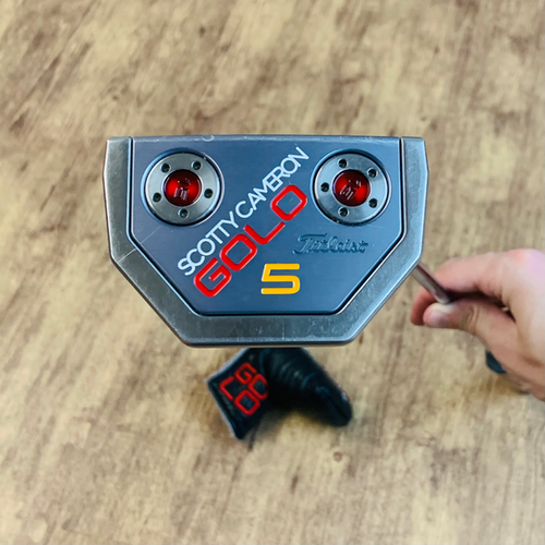 1001) Scotty Cameron Golo 5 Putter w/ Headcover, 34" | Golf Plugg