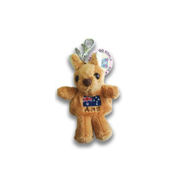 Kangaroo Keychain Plush - Australian flag | SYDNEY SOUVENIRS