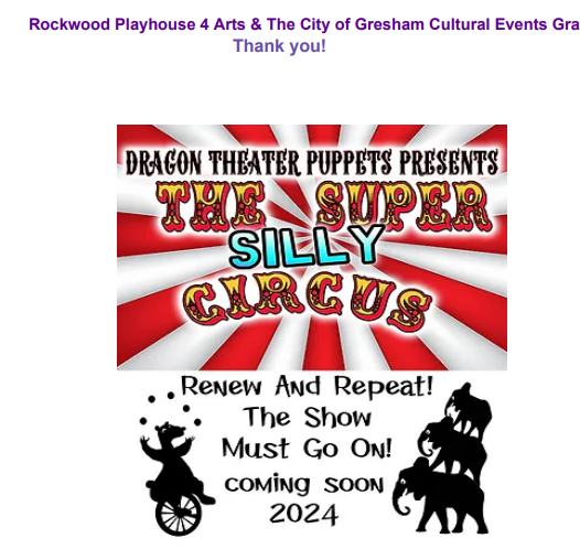 The Supper Silly Circus | The Rockwood Center