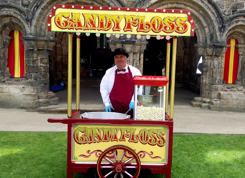 Candy Floss & Popcorn Cart | North Wales | Traditional Fairground Co.