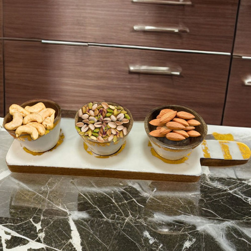 Elegance Nut Bowl Set White | Hartsmede.co.uk