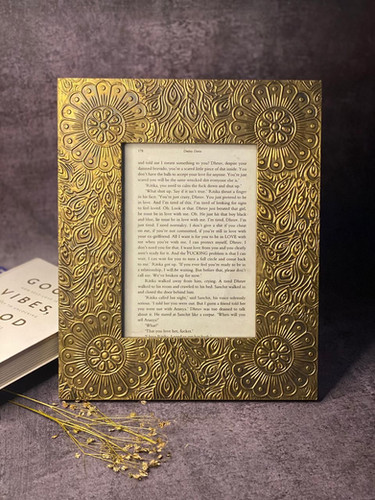 Hand Engraved Metal Frame | Hartsmede.co.uk