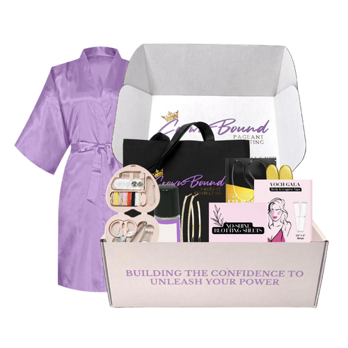 Pageant Weekend Essentials Kit with Robe | CrownBound Pageant C