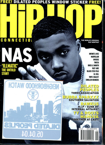 Hip Hop Connection HHC Magazine #178 Nas w/ Window Sticker | Rapzines