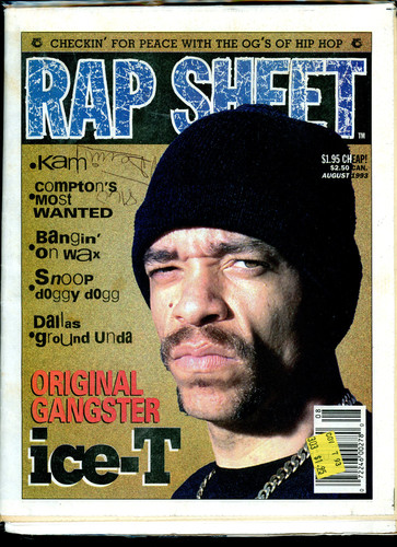 Rap Sheet Magazine Aug 1993 Ice-T | rapzines