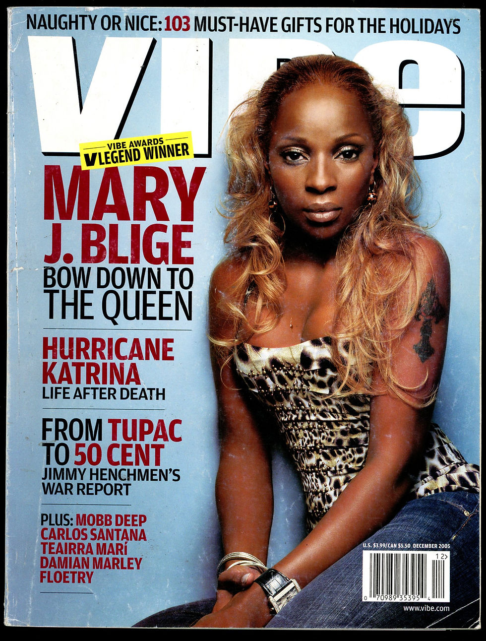 Vibe Magazine December 2005 Mary J. Blige | Rapzines