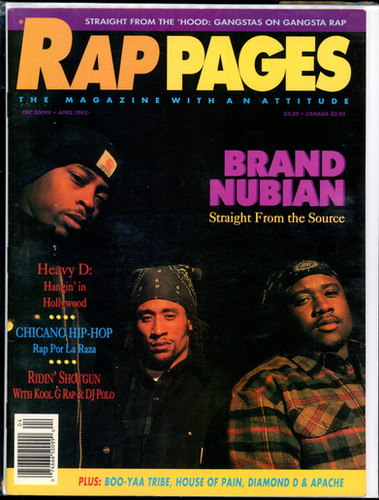 Rap Pages Magazine April 1993 Brand Nubian | Rapzines