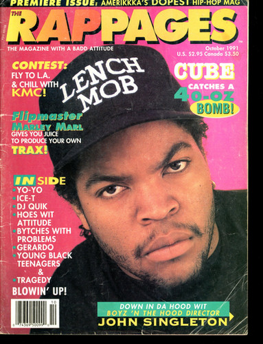 Rap Pages Magazine October 1991 Ice Cube Premiere Issue | Rapzines