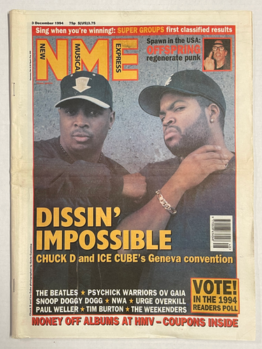 NME Magazine December 1994 Chuck D & Ice Cube | Rapzines