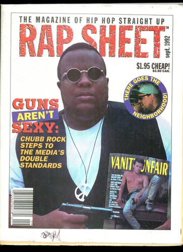 Rap Sheet Magazine September 1992 Chubb Rock | Rapzines