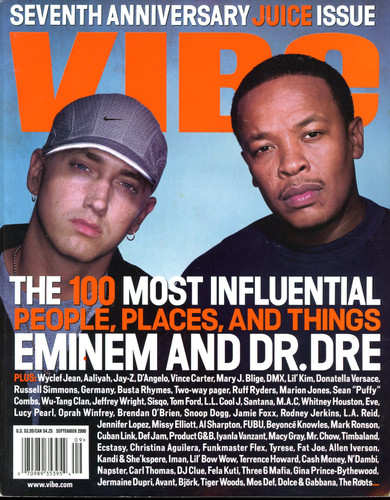 Vibe Magazine Sept 2000 Eminem Dr Dre | Rapzines