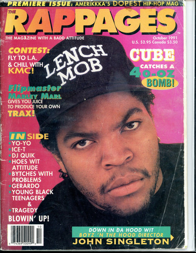 Rap Pages Magazine 1991 October Ice Cube Premiere Issue | rapzines