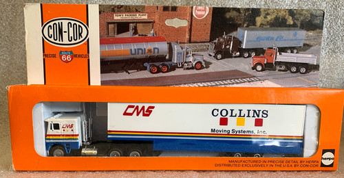 COLLINS Moving Co. Semi + Van Trailer - Con-Cor 1021 HO | mysite