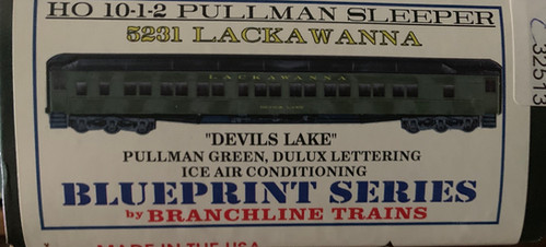 LACKAWANNA - Devil's Lake 10-1-12 Pullman Sleeper Car - Blueprint 5231 ...