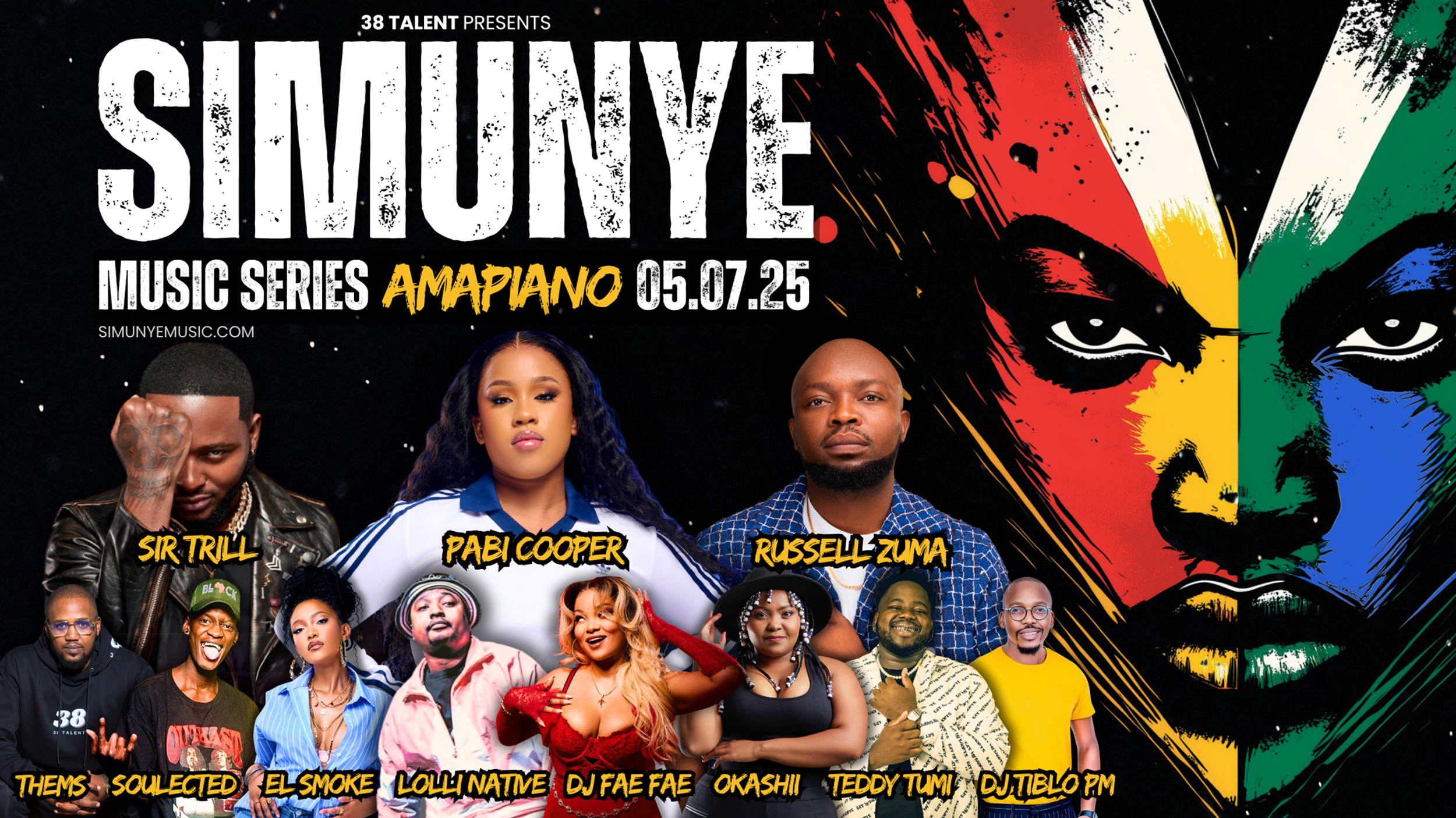 Full Artist Lineup Revealed for Simunye Music Series: Amapiano!