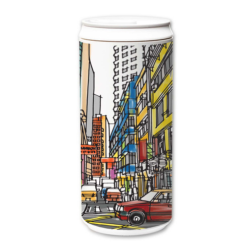 Eco Mug 330ml with Tyvek mug holder (HK Street...) | EcoConcepts