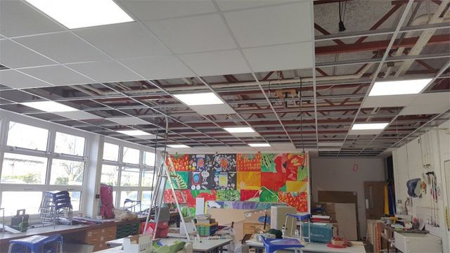 Ceiling tiles & grid | Concept Design Services UK Ltd