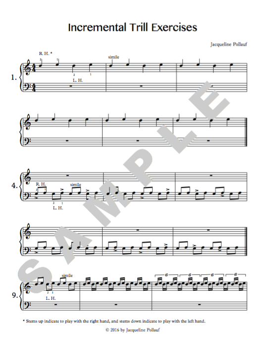 Incremental Trill Exercises | Harp Inside Out