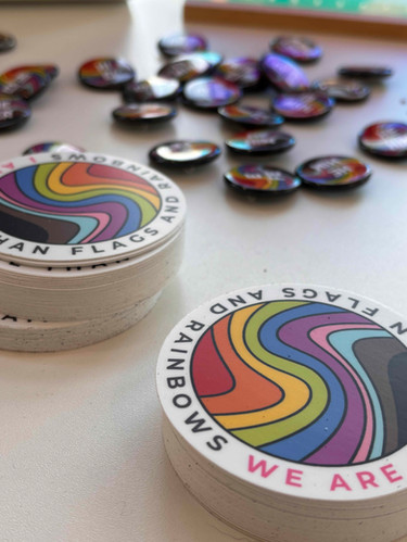 Pronoun pin & sticker pack | More Than Flags
