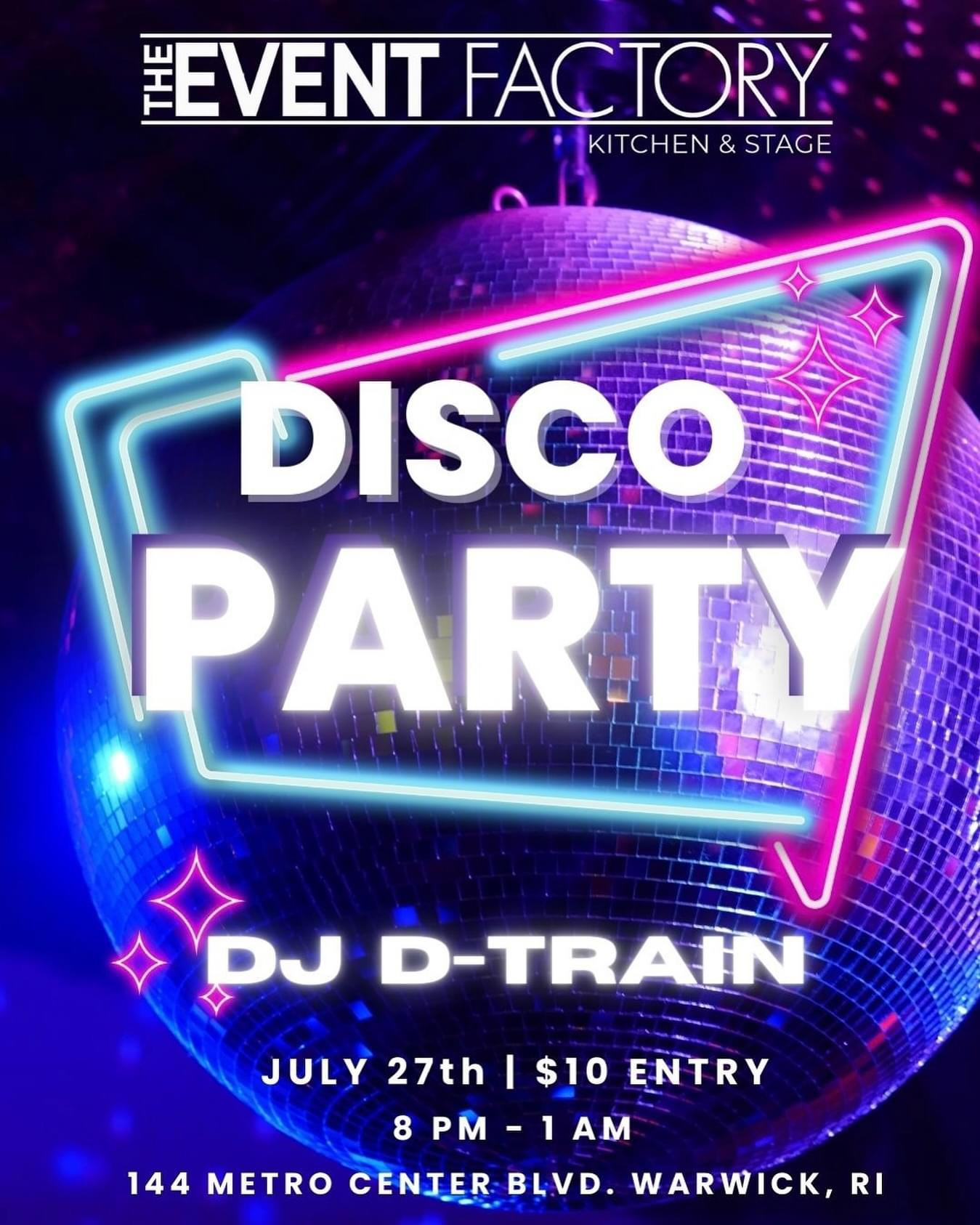 JULY 27TH DISCO PARTY | The Event Factory