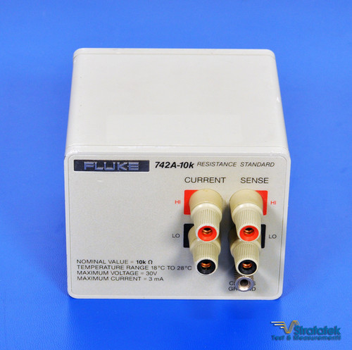 Fluke 742A-10k Resistance Standard Fluke 5700A Calibration Artifact 10kOhm | Stratatek T&M
