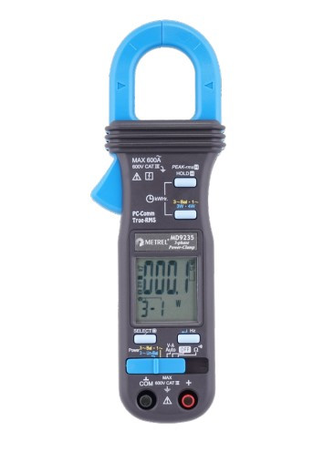 Metrel MD9235 TRMS Power Clamp Meter, 3-Phase, Unbalanced-Load ...