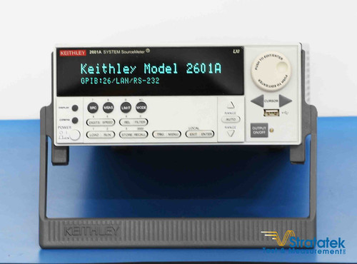 Keithley 2601A SourceMeter SMU 40V 3A (10A Pulse) NIST Calibrated | Stratatek T&M
