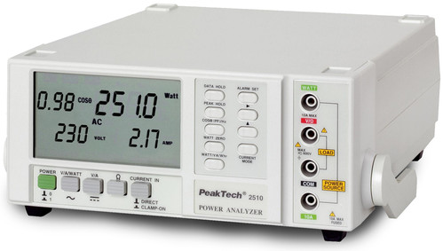 Peaktech P2510 1-Phase Power Meter Single Phase Power Analyzer ...