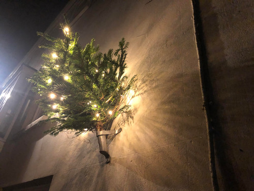 Wall mounted Christmas tree bracket | Flag pole holder