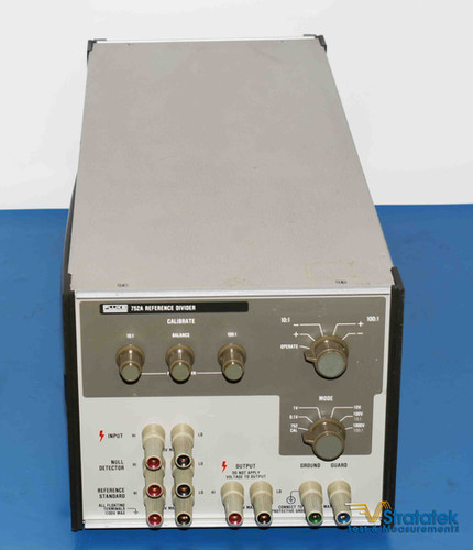 Fluke 752A Reference Divider 10:1 (±0.2 ppm) and 100:1 (±0.5 ppm ...