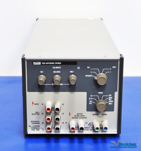 Fluke 752A Reference Divider 10:1 (±0.2 ppm) and 100:1 (±0.5 ppm ...